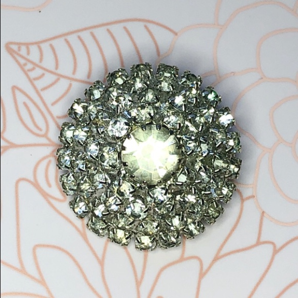 Antique Art Deco Ornate Stunning Rhinestone Encrusted… - Gem